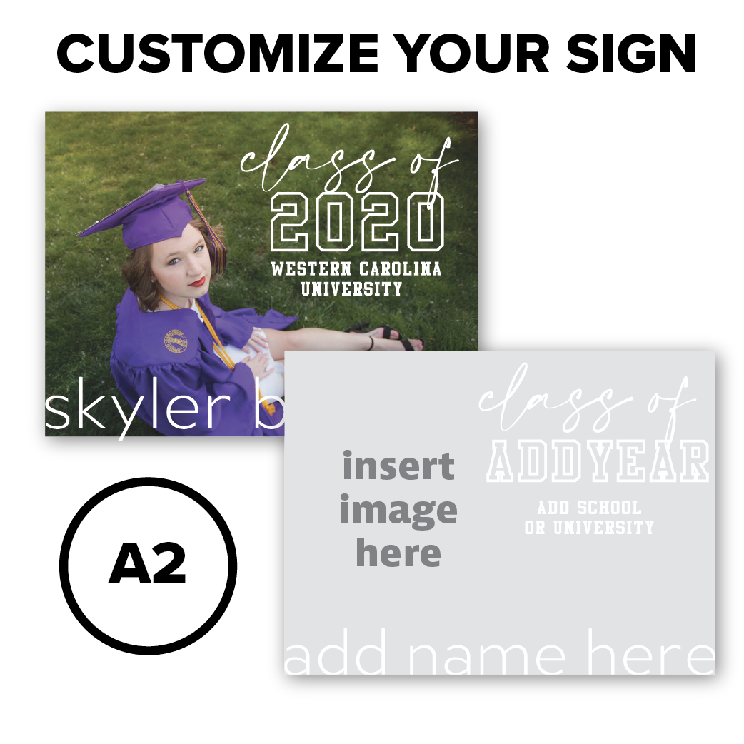 Class of Graduation Lawn Sign Kit - Deadline Signs