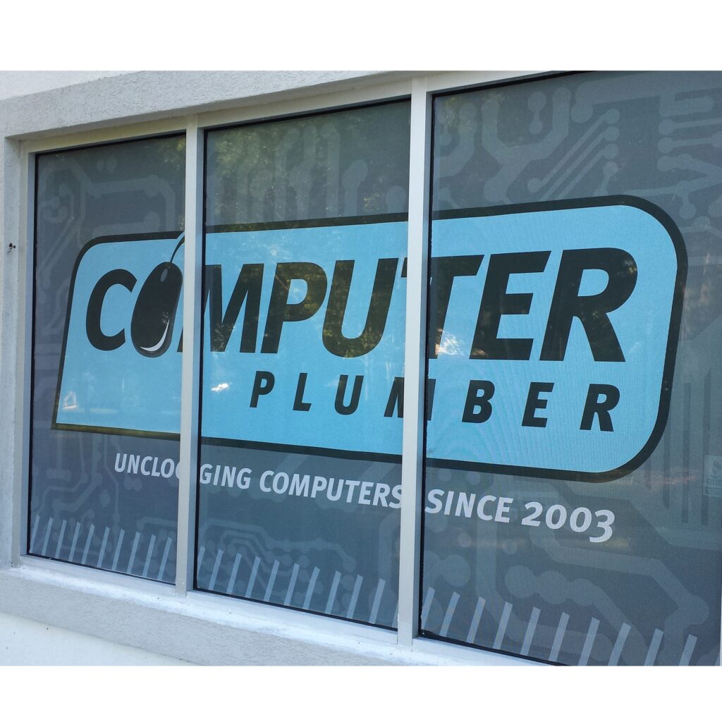 Perforated Window Vinyl - Deadline Signs