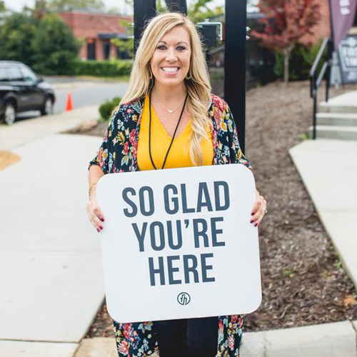 Handheld Signs | Handheld Church Welcome Signs - Deadline Signs