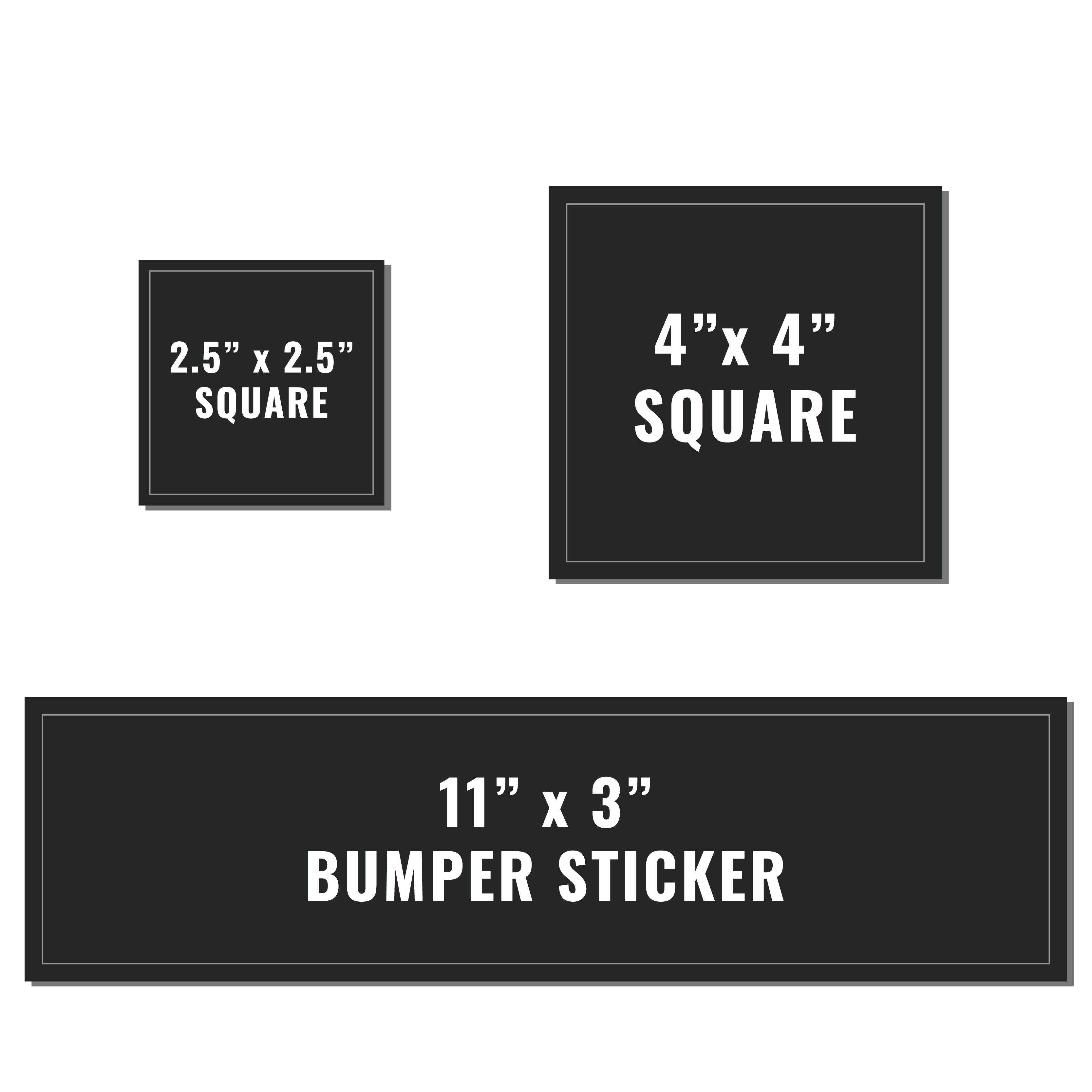 Preset Size Stickers - Deadline Signs