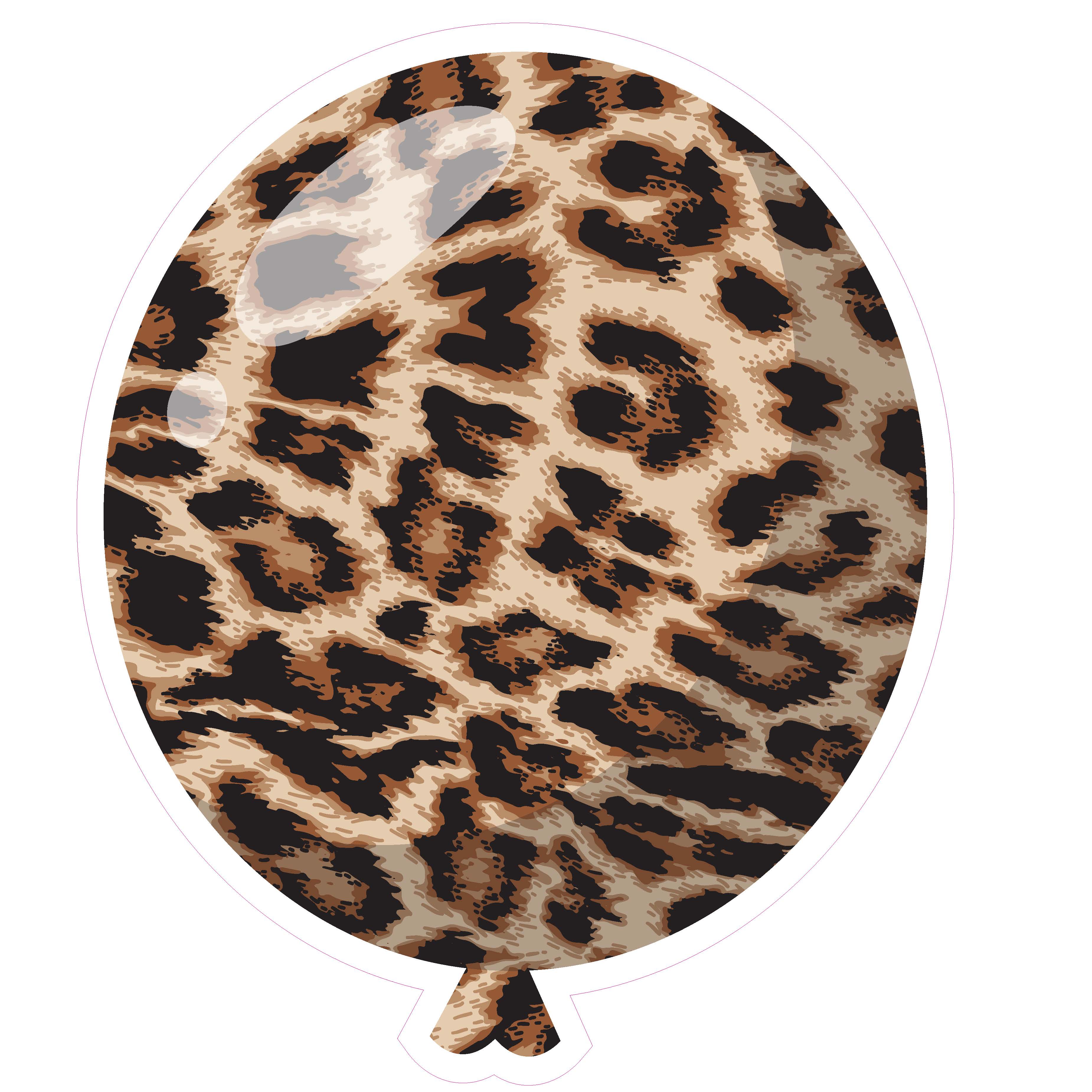 18 Inch Brown Cheetah Balloon - Deadline Signs