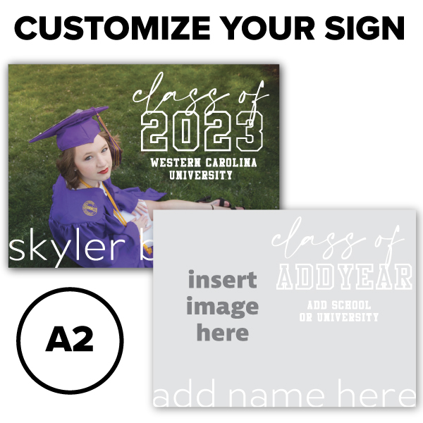 Class of Graduation Lawn Sign Kit - Deadline Signs