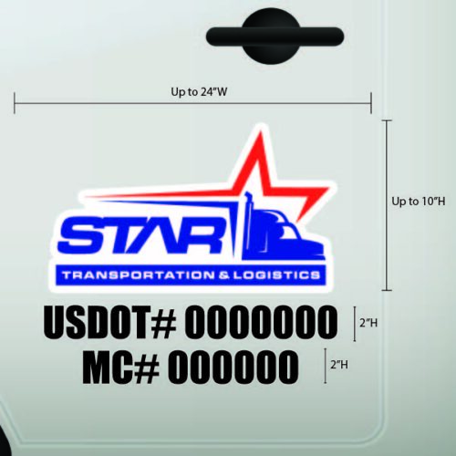 Truck DOT Numbers - Deadline Signs