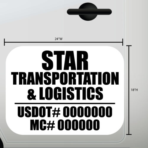 Truck DOT Numbers - Deadline Signs