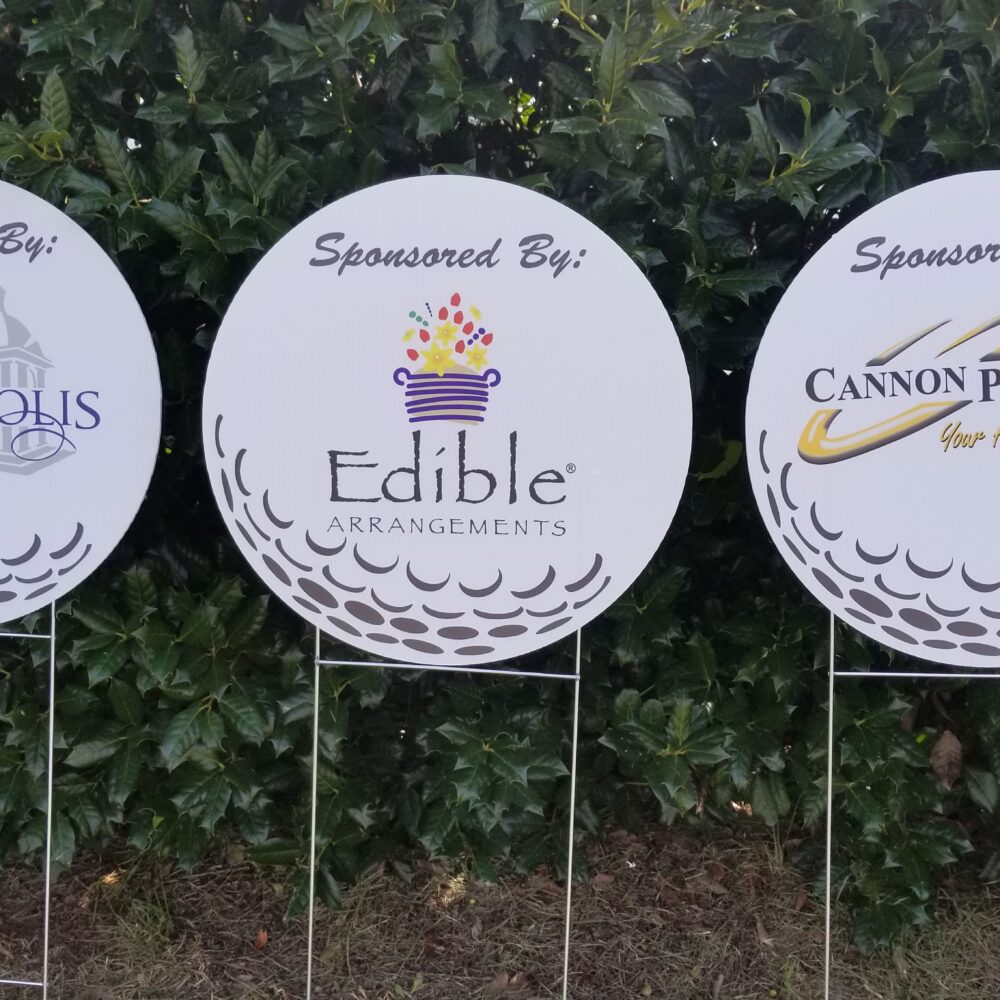 Custom - Golf Ball Sponsor - Yard Sign Kit - Deadline Signs