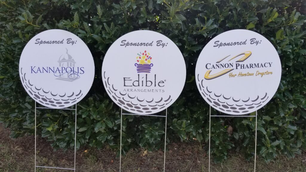 Custom - Golf Ball Sponsor - Yard Sign Kit - Deadline Signs