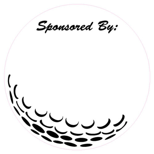 Custom - Golf Ball Sponsor - Yard Sign Kit - Deadline Signs