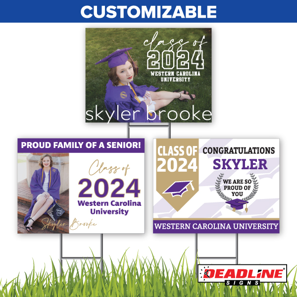 Class of Graduation Lawn Sign Kit - Deadline Signs