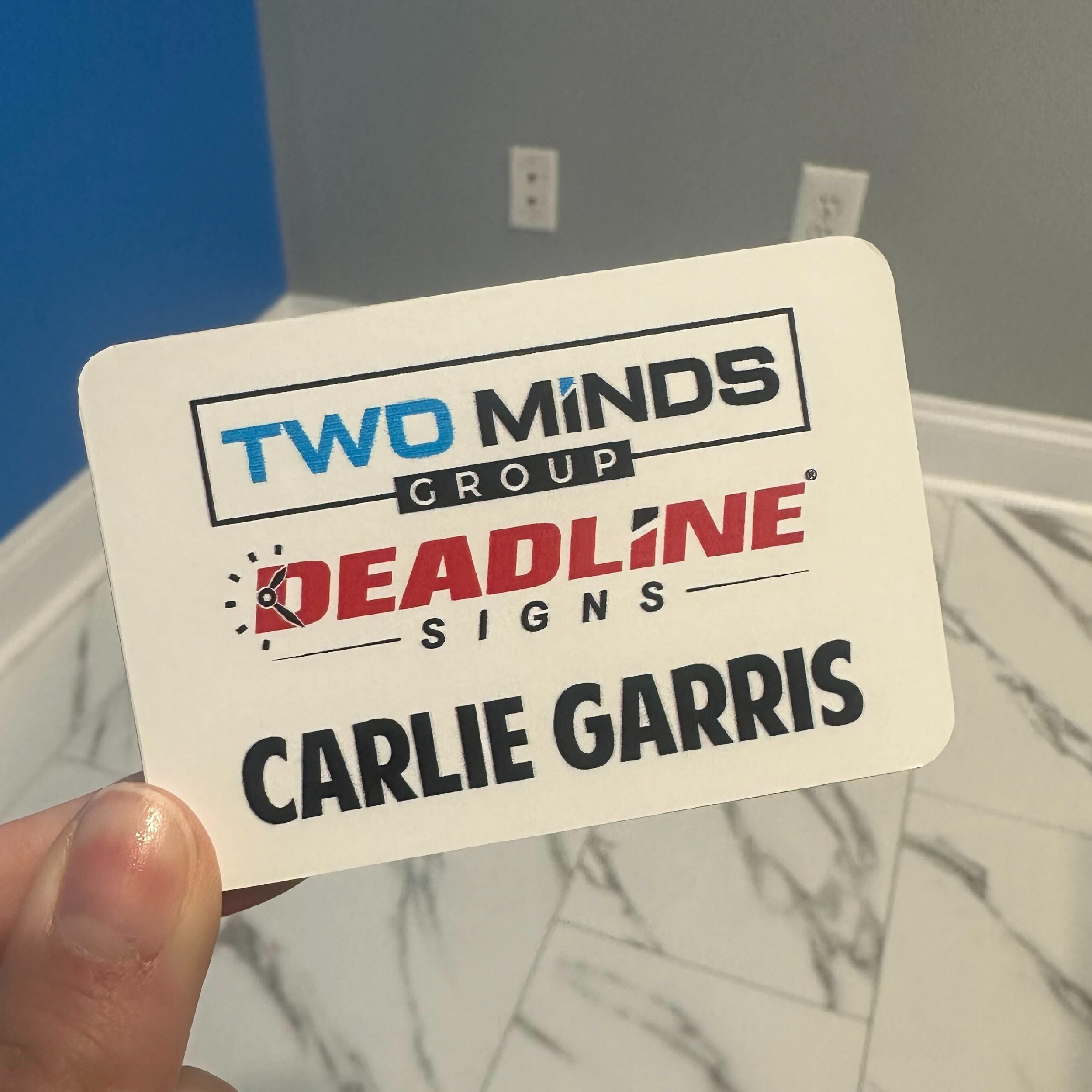 Name Tags - Deadline Signs