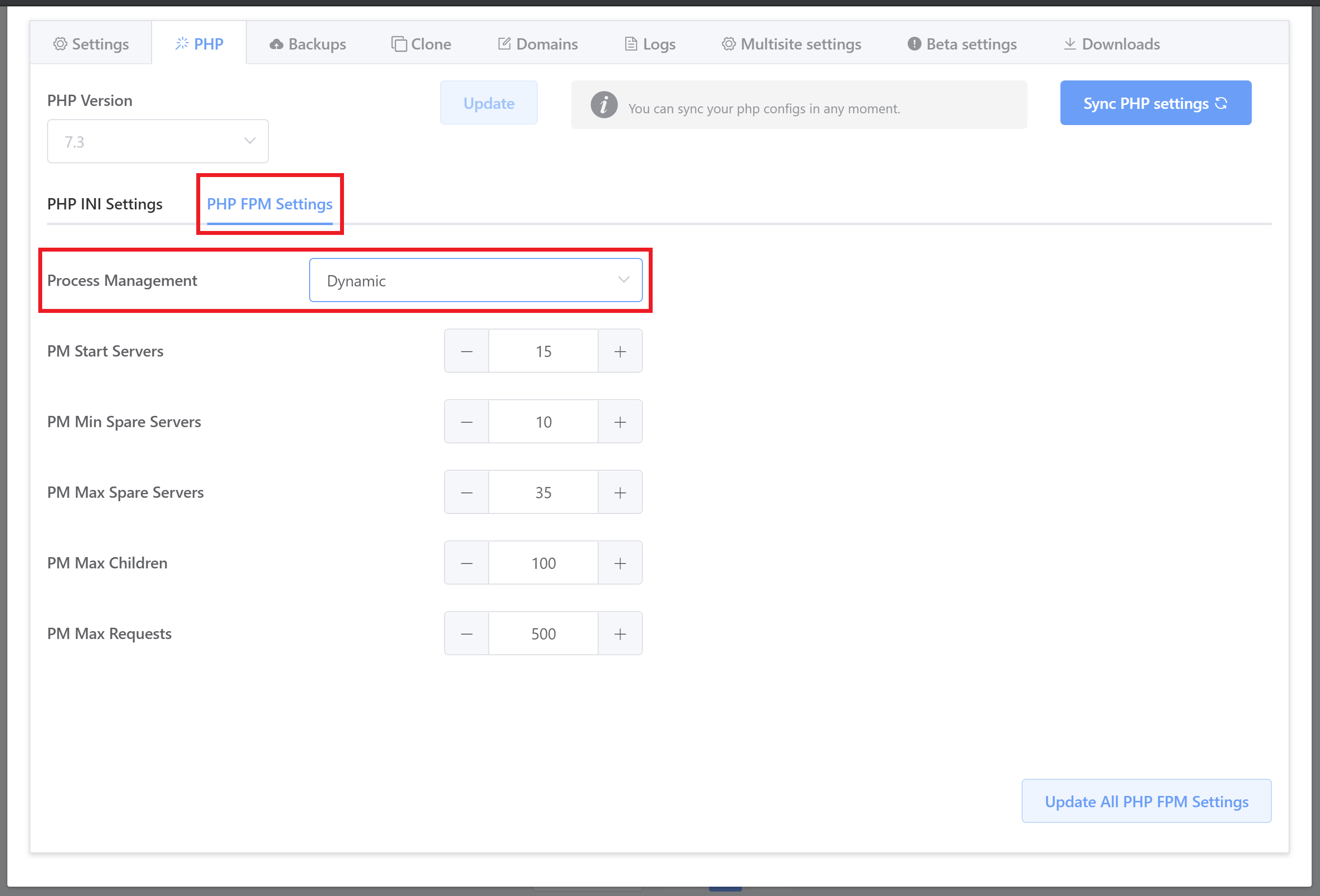 Configure PHP | GridPane