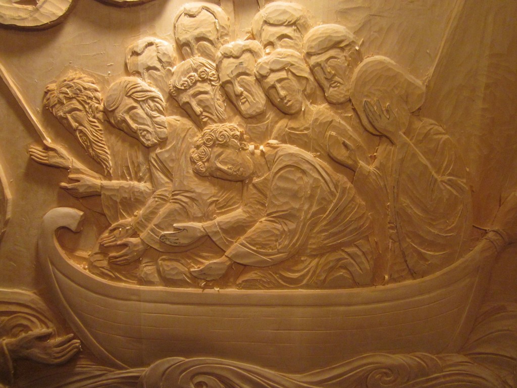 Icon Carving of Christ Pulling St-Peter from the Water. – Orthodox Arts ...