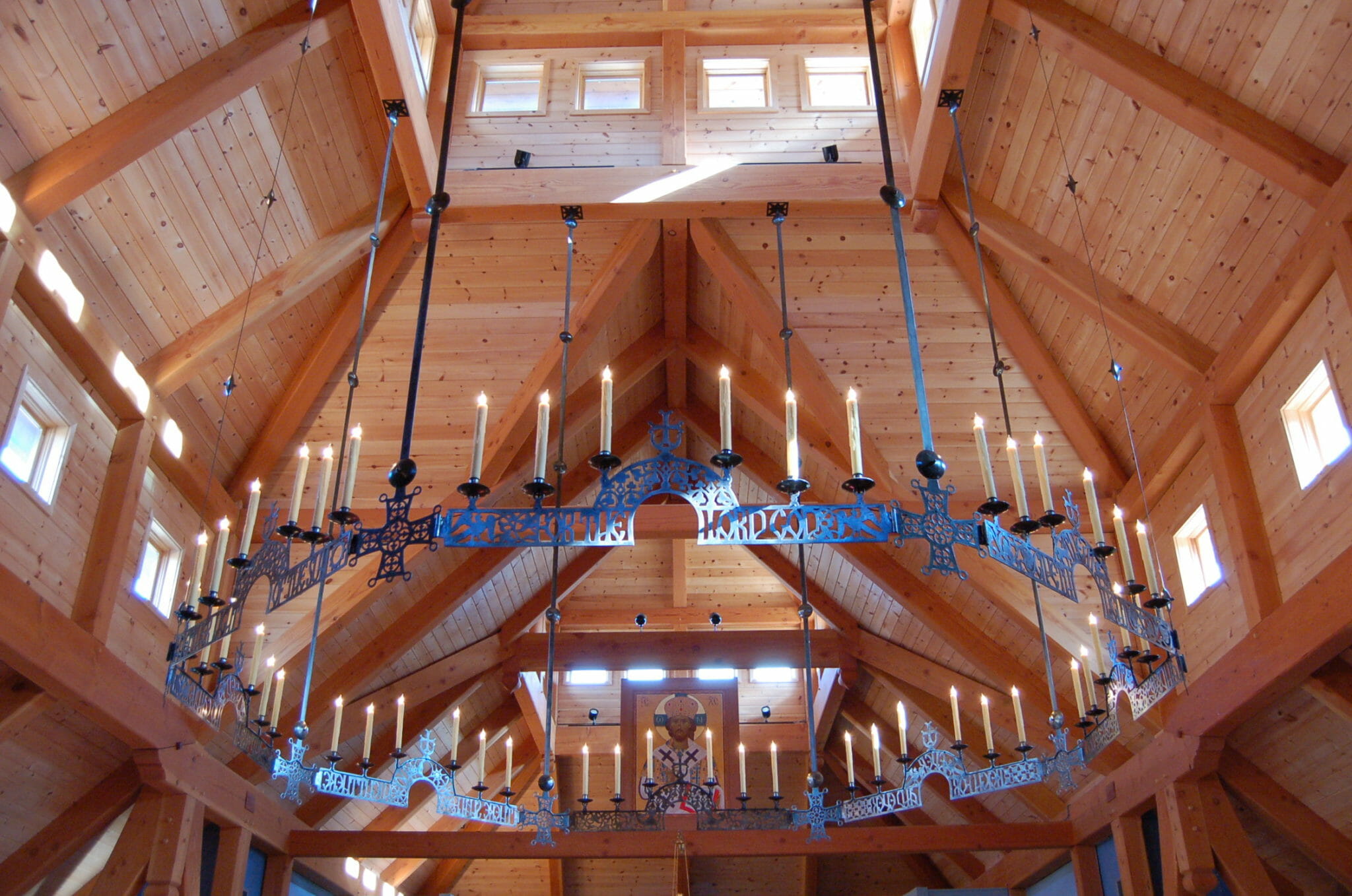 A Choros Chandelier for a Timber Frame Church – Orthodox Arts Journal