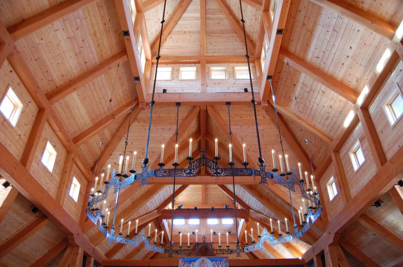 A Choros Chandelier for a Timber Frame Church – Orthodox Arts Journal