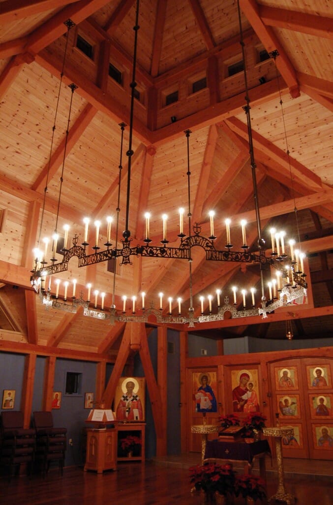 A Choros Chandelier for a Timber Frame Church – Orthodox Arts Journal