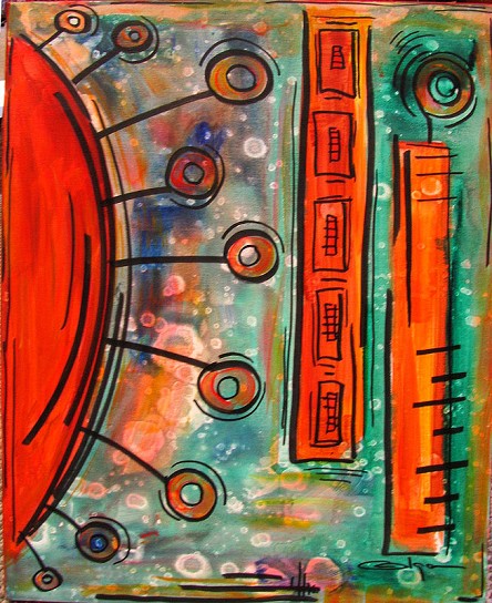 Abstract Sun Painting - John Snyder - 2047164