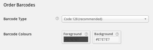 Barcodes Settings - Srmehranclub
