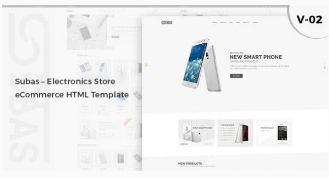 Subas – Electronics Store eCommerce HTML Template - Download now