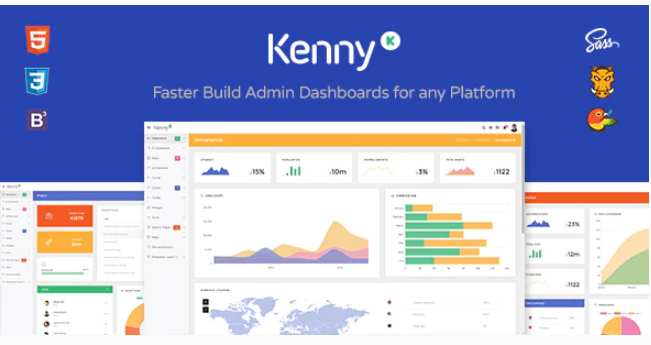 Kenny – Dashboard / Admin Site Responsive Template - Download now