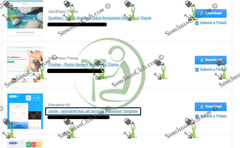 Vividy - Animated Box Jet Sections Elementor Template | Srmehranclub