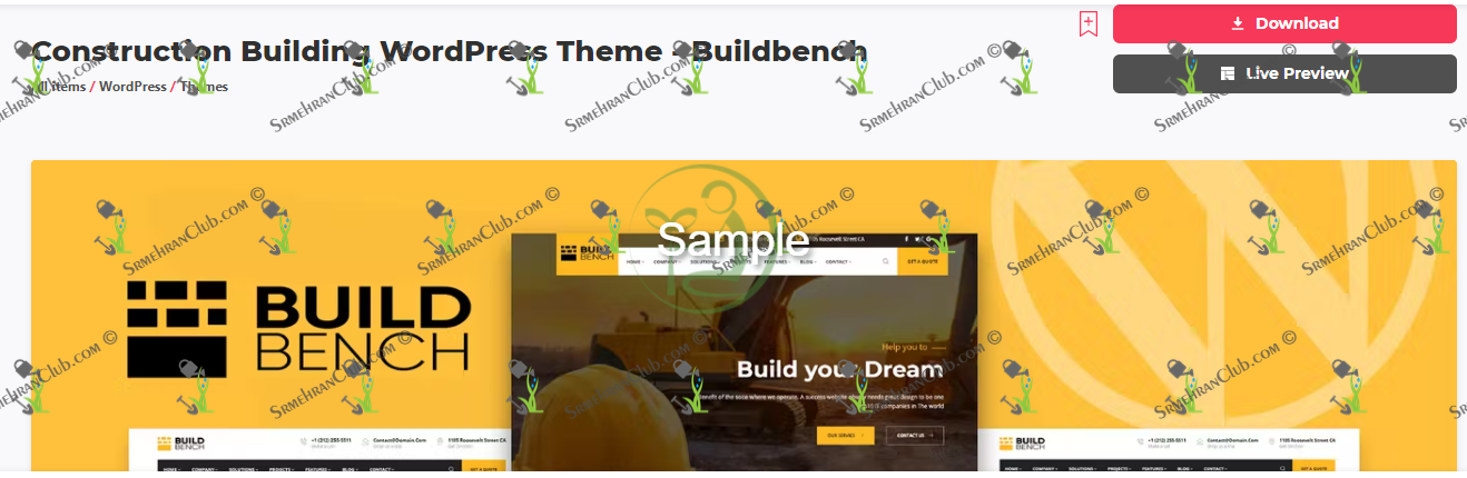 Construction Building WordPress Theme - Buildbench 2.1.1