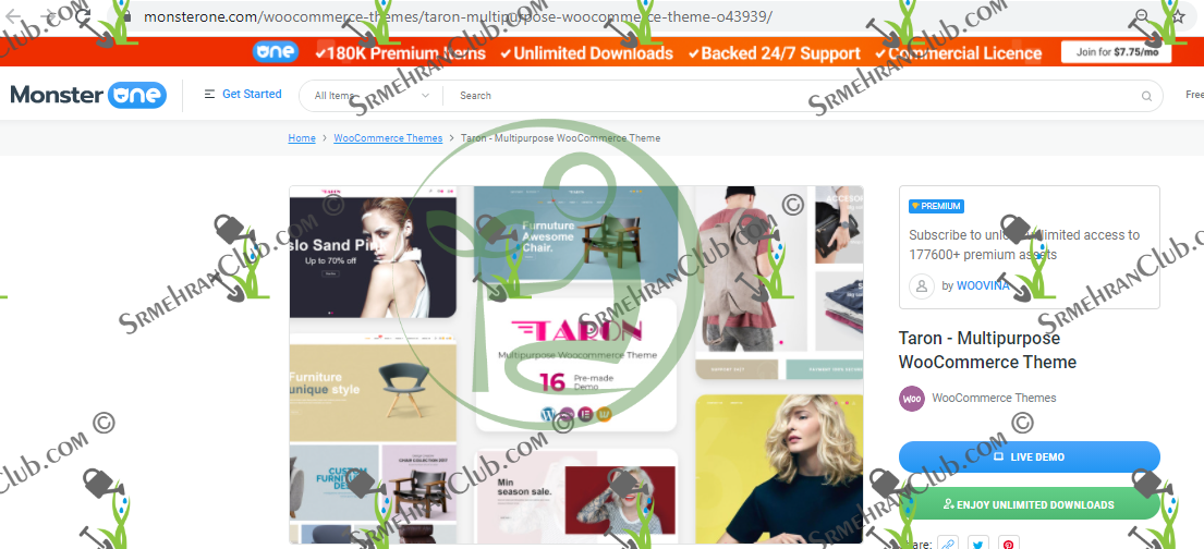 Taron - Multipurpose WooCommerce Theme|Srmehranclub