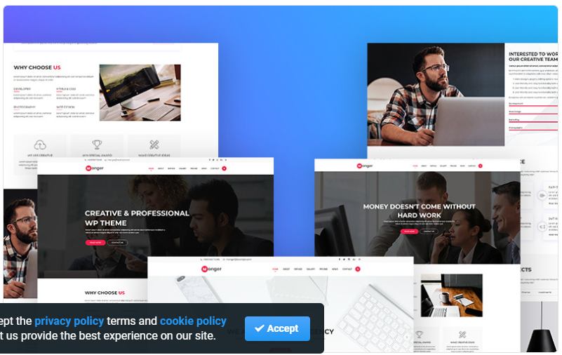 Monger - One Page Responsive HTML5 Website Template - Srmehranclub