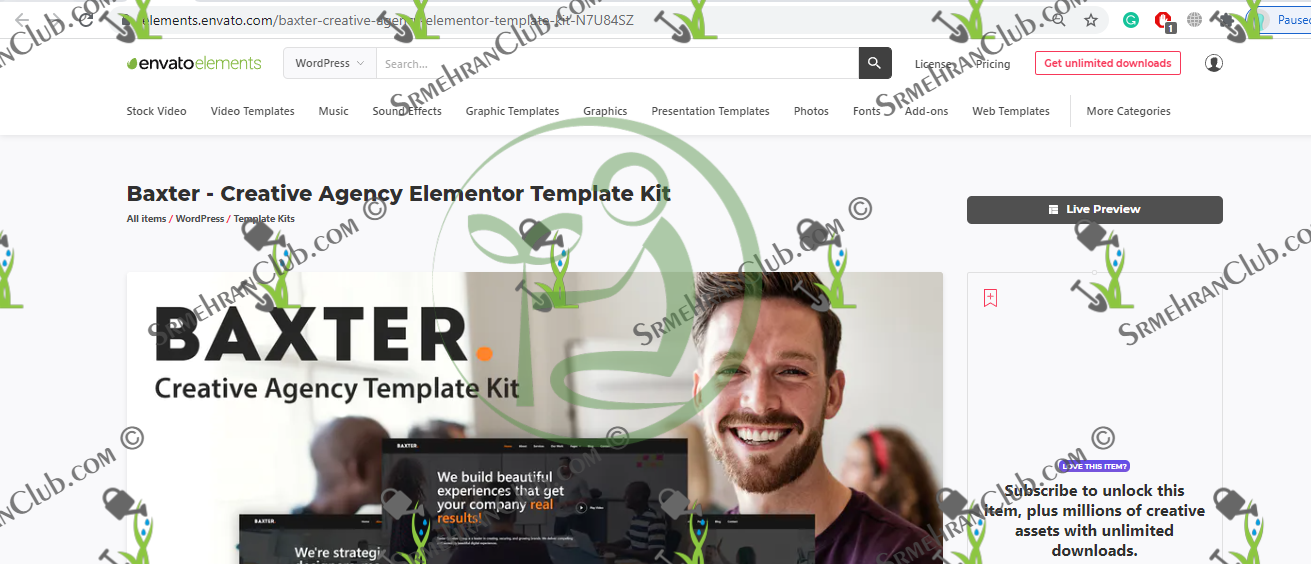 Download Baxter - Creative Agency Elementor Template Kit