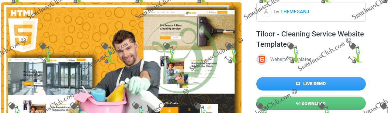 Download Tiloor - Cleaning Service Website Template - huge discount