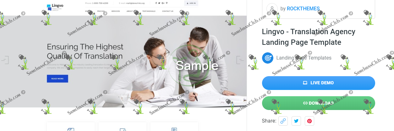 Lingvo - Translation Agency Landing Page Template - Srmehranclub