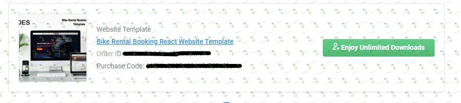 Download Bike Rental Booking React Website Template