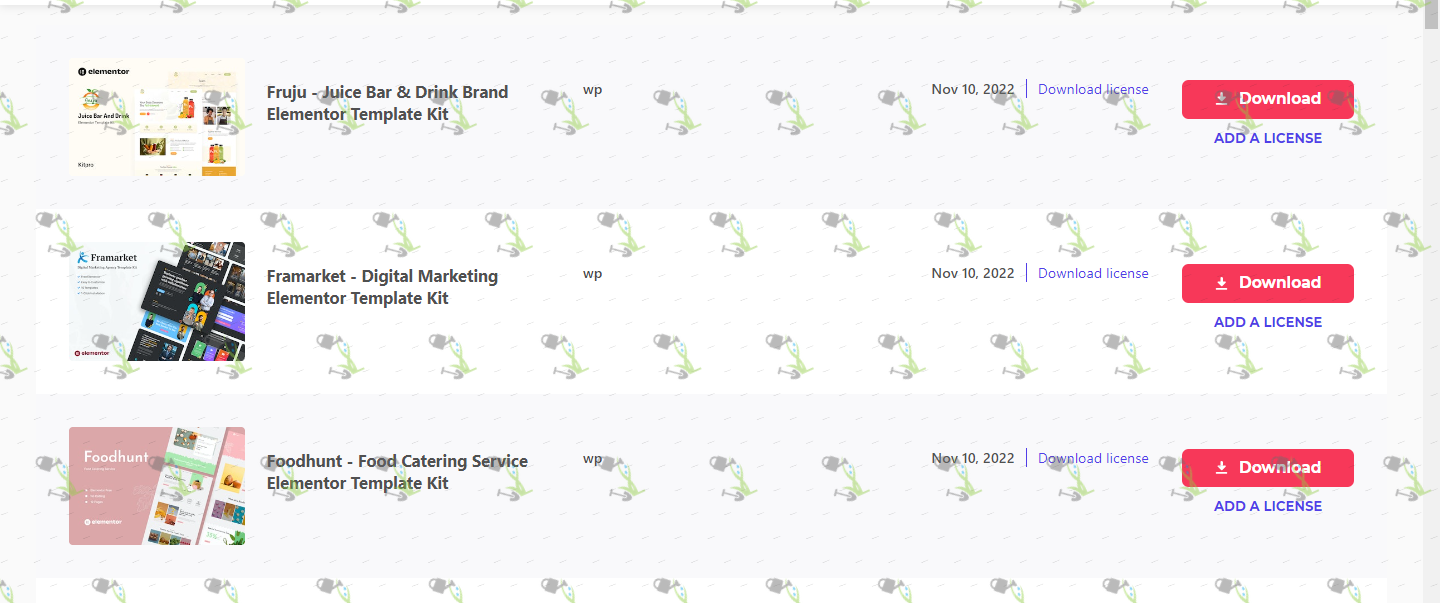 Foodhunt - Food Catering Service Elementor Template Kit Download