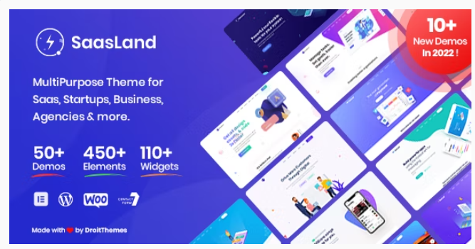 Download Saasland Multipurpose Theme For Startup