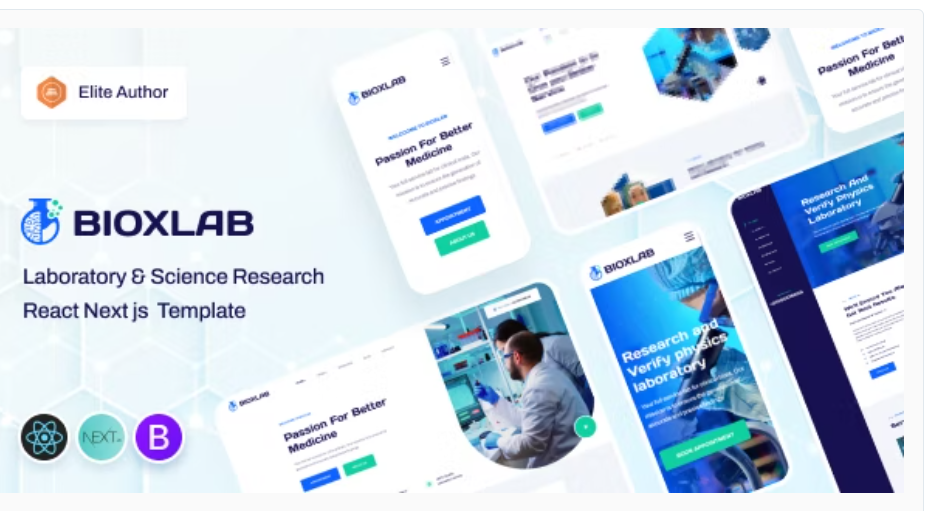 Bioxlab – Laboratory & Science Research React Next download