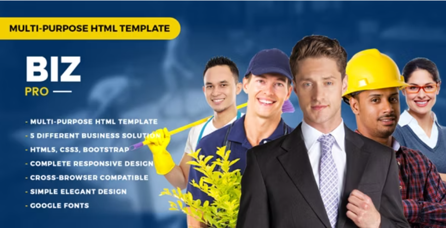 BizPro – Multipurpose HTML Template download