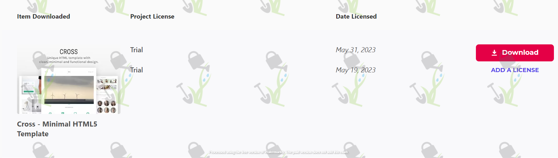 Cross - Minimal HTML5 Template download