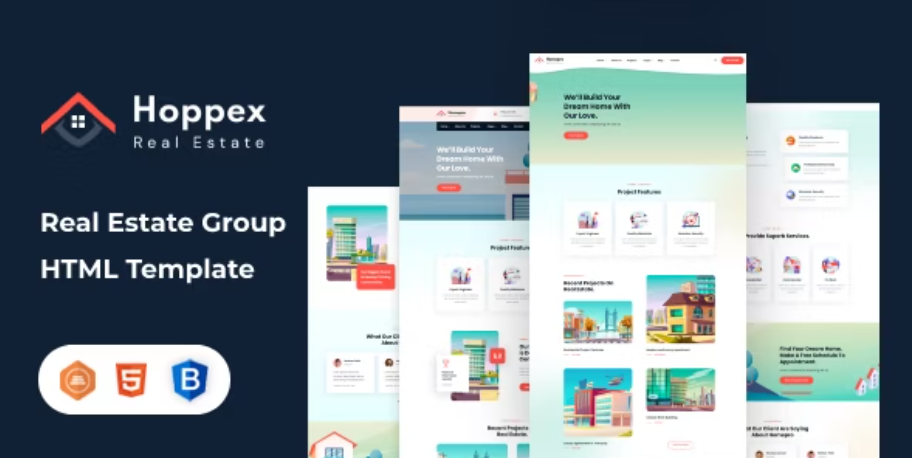 Hoppex – Real Estate and Architect HTML Template download