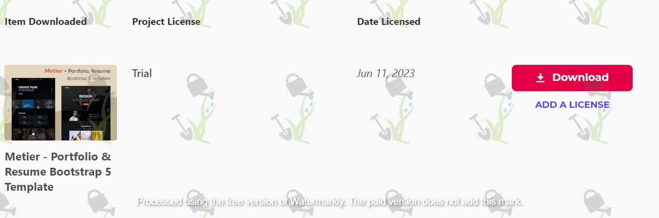 Metier - Portfolio & Resume Bootstrap 5 Template download