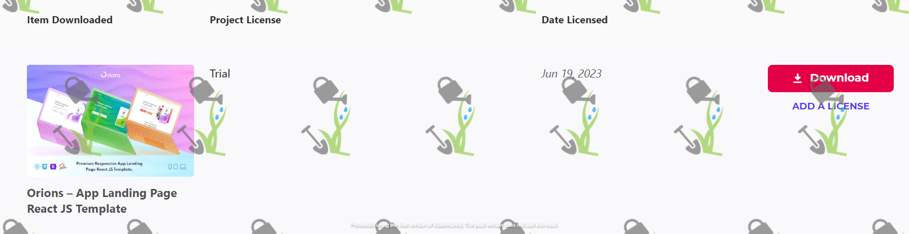 Orions – App Landing Page React JS Template download