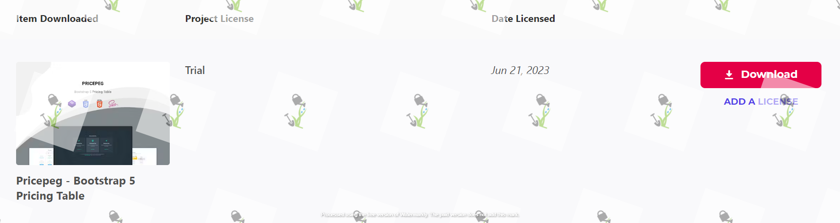 Pricepeg - Bootstrap 5 Pricing Table download