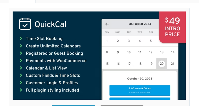 Download QuickCal – Appointment Booking Calendar for WordPress