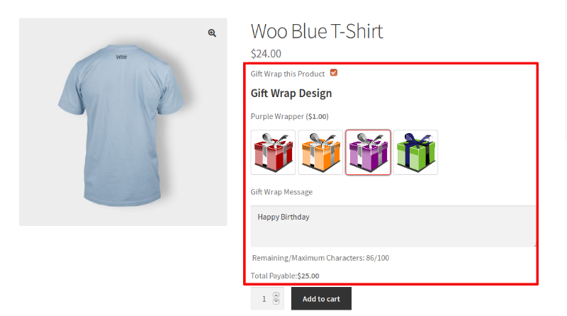 Download WooCommerce – Gift Wrapper