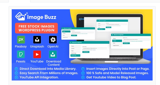 Download Image Buzz – Free Stock Images WordPress Plugin
