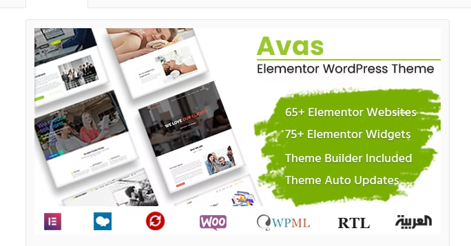 Download Avas – Multi-Purpose Elementor Theme