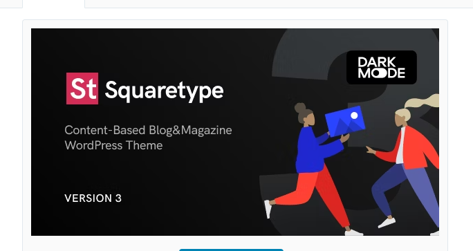 Download Squaretype – Modern Blog WordPress Theme