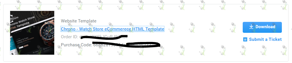 Chrono - Watch Store eCommerece HTML Template Website Template