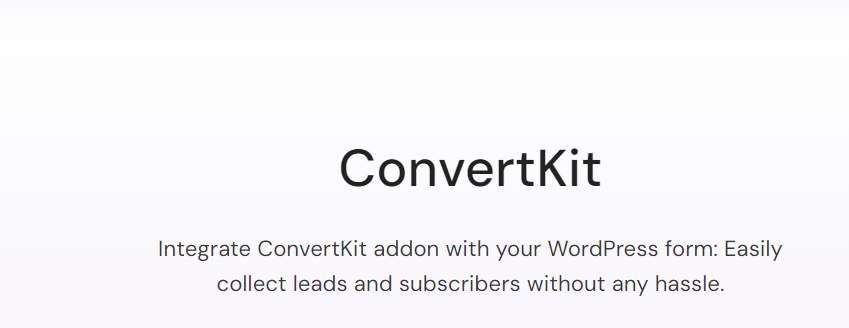 Download Everest Forms – ConvertKit