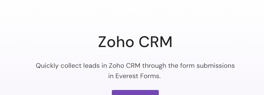 Download Everest Forms – Zoho CRM
