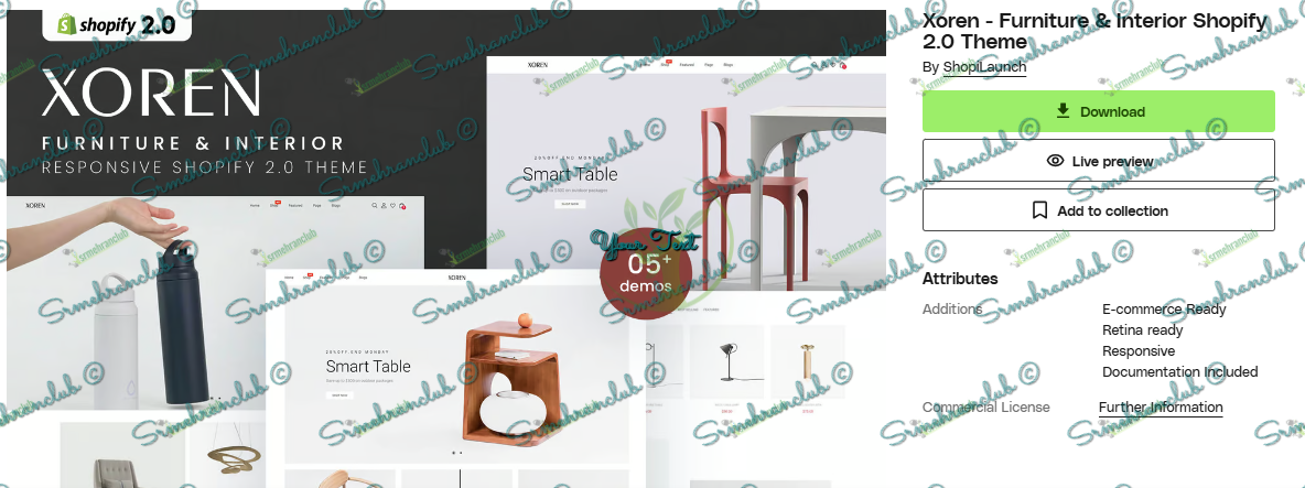 Xoren - Furniture & Interior Responsive Shopify 2.0 Theme