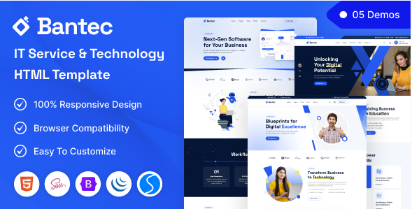 Bantec - IT Service & Technology HTML Template