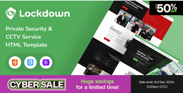 Lockdown - Private Security & CCTV Service HTML Template